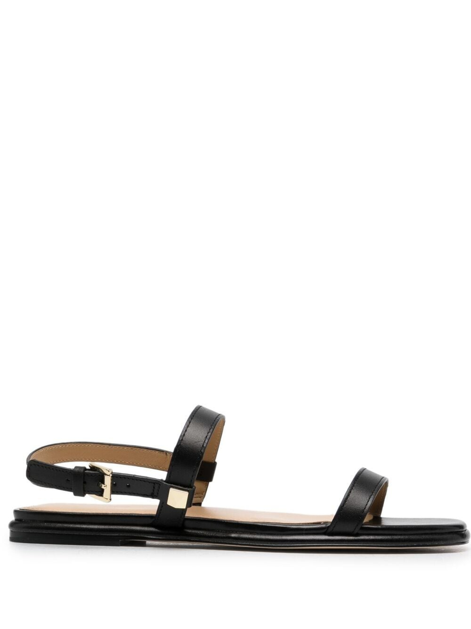 Сандалии Michael Michael Kors Fanning flat sandals (Чёрные ...